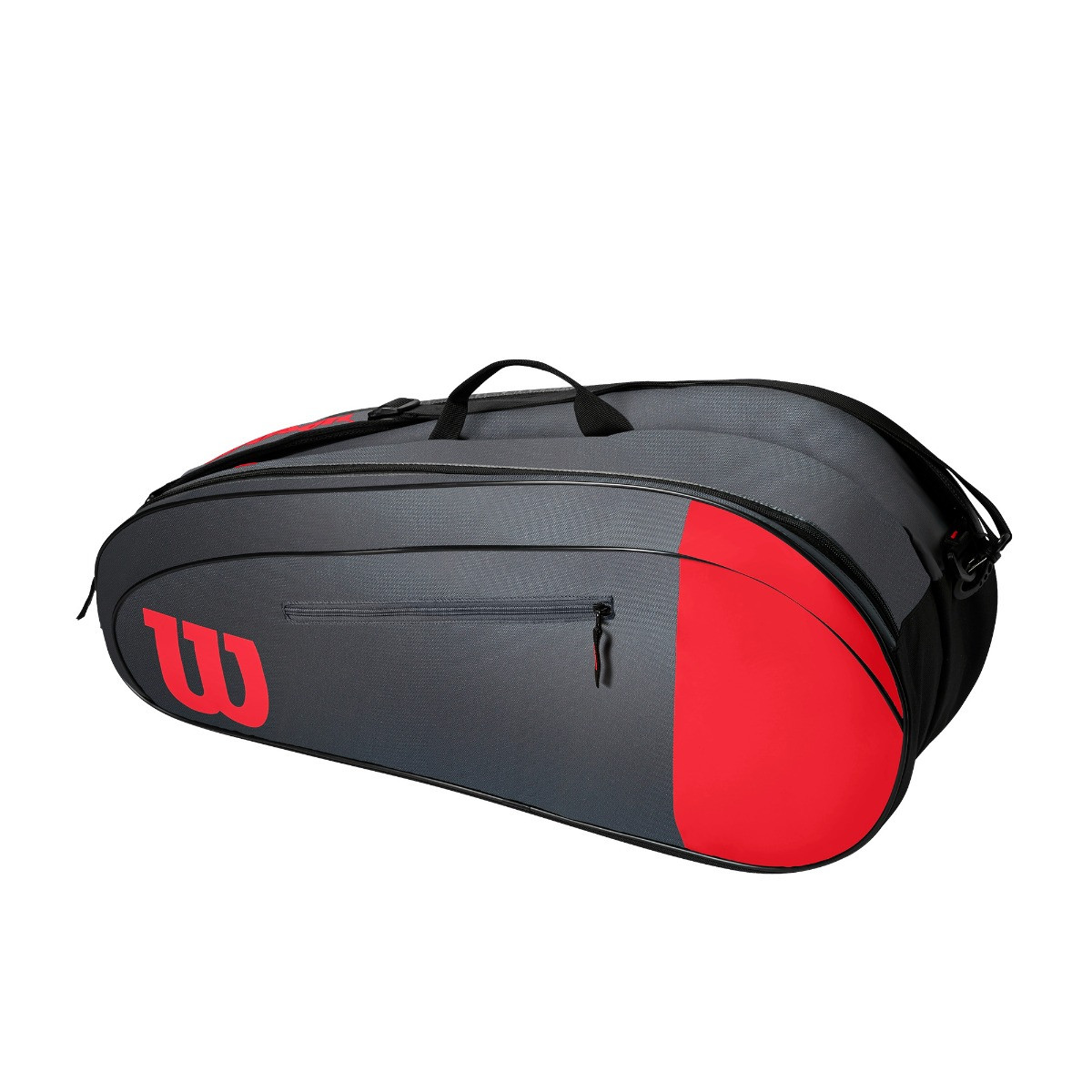 Raqueteira Wilson Team 6 Pack Vermelho e Preto - ATPSHOP