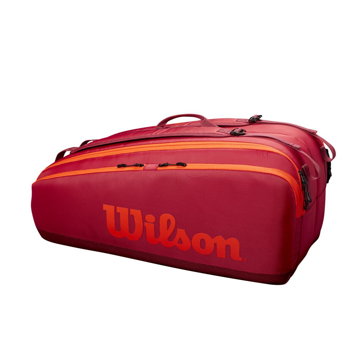 Raqueteira Wilson Tour 12 Pack Vermelho e Laranja - ATPSHOP
